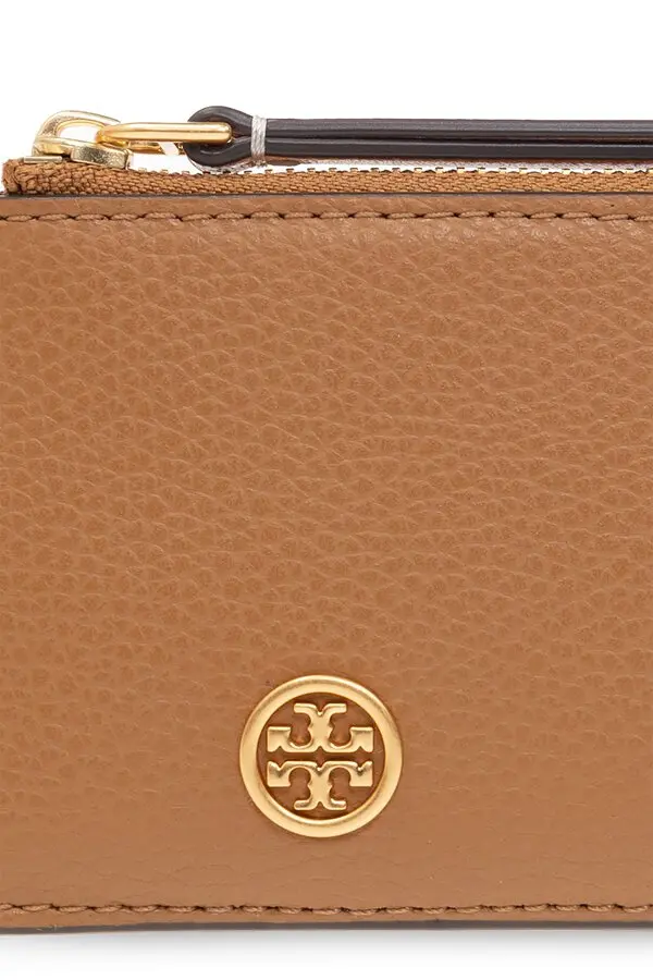 Tory Burch Robinson Double-t Leather Cardholder