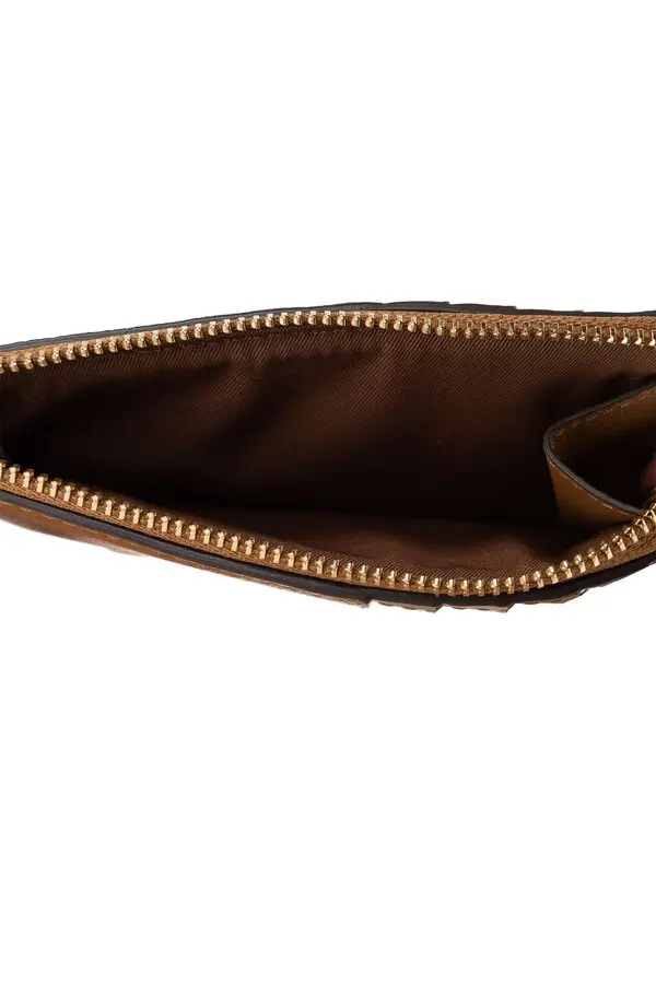 Tory Burch Robinson Double-t Leather Cardholder