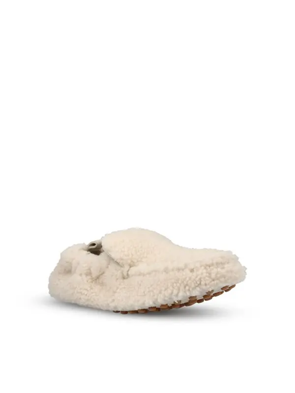 TOD'S Shearling Slip-on Loafers