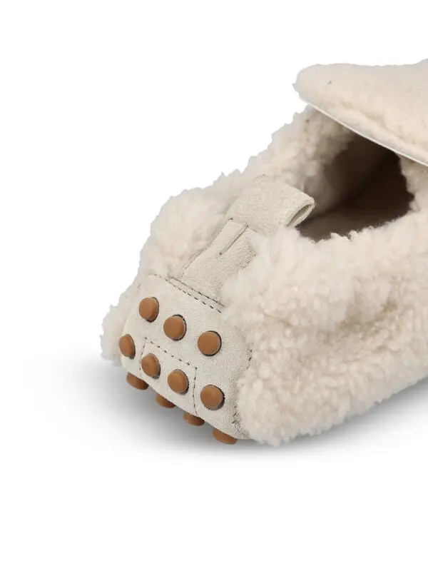 TOD'S Shearling Slip-on Loafers