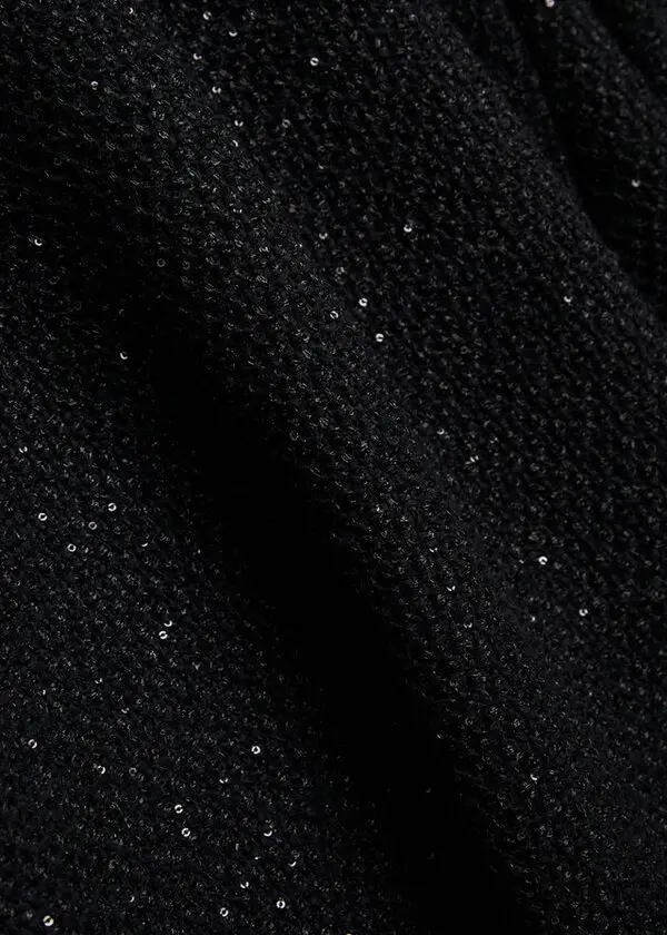 SELF-PORTRAIT Embellished Knit Mini Dress
