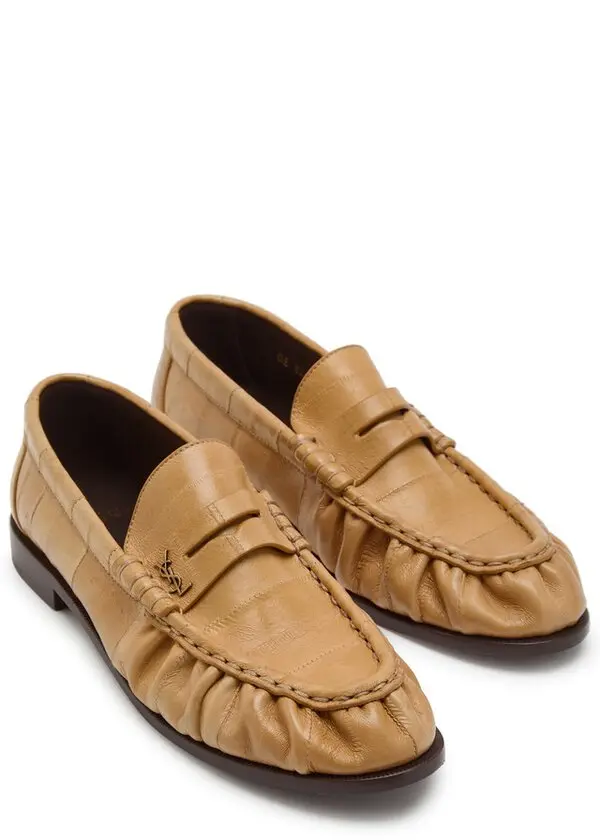 Saint Laurent Le Loafer 15 Eelskin Leather Loafers
