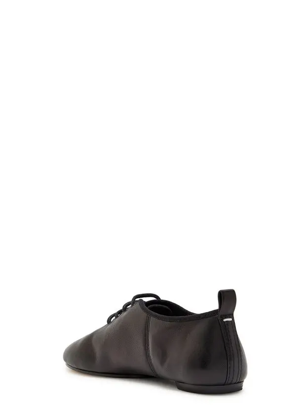 MAISON MARGIELA Tabi Lace-up Leather Ballet Flats