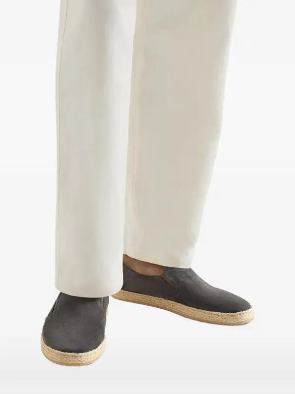Brunello Cucinelli Suede Slip-ons With Rope Insert
