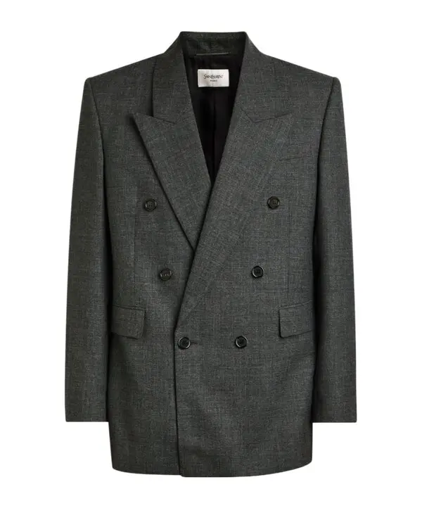 Saint Laurent Double-breasted Wool Blazer