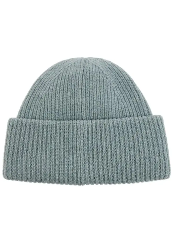Acne Studios Pana Face Wool-blend Beanie - Gray