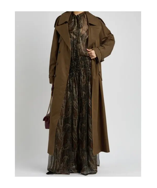 Saint Laurent Double-breasted Cotton-twill Trench Coat