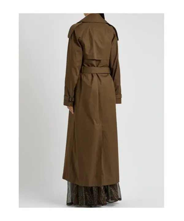 Saint Laurent Double-breasted Cotton-twill Trench Coat