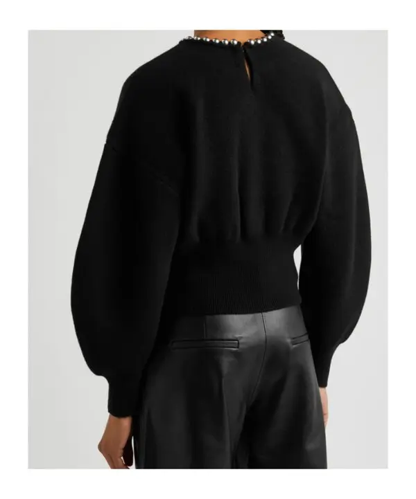 Alexander Wang Bead-embellished Wool-blend Jumper