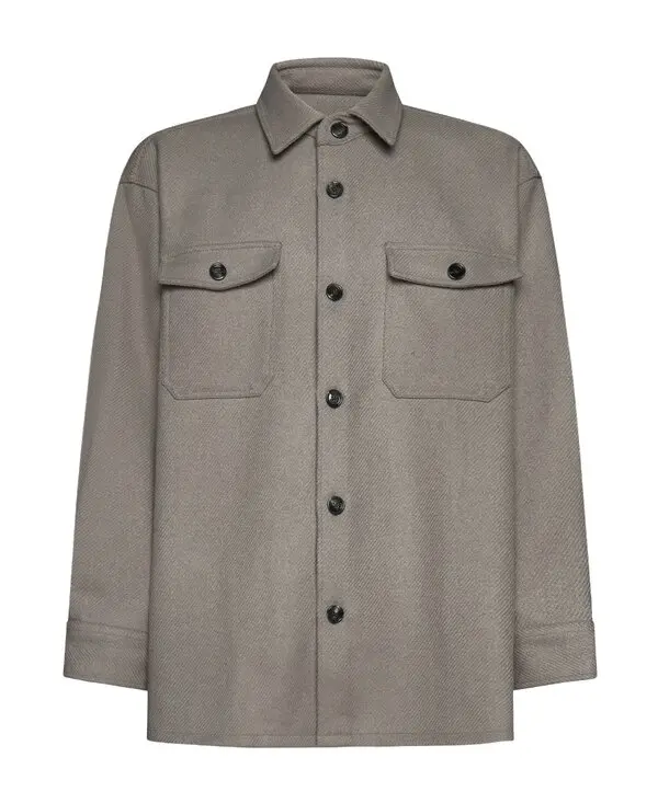 AMI Paris Long-sleeved Buttoned Shirt