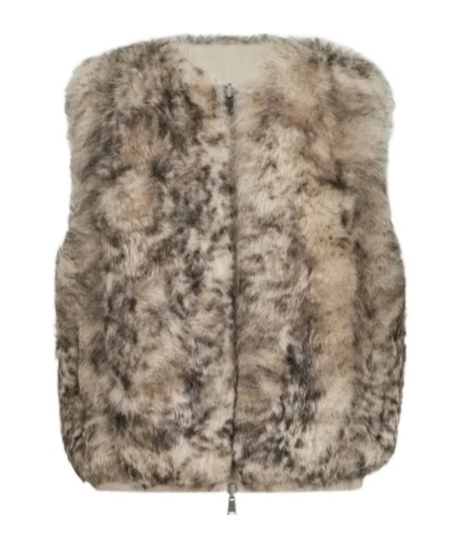 Brunello Cucinelli Lynx-effect Shearling Reversible Vest - Light Brown