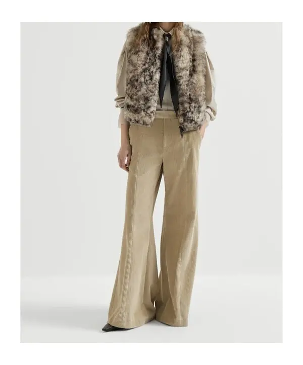 Brunello Cucinelli Lynx-effect Shearling Reversible Vest - Light Brown