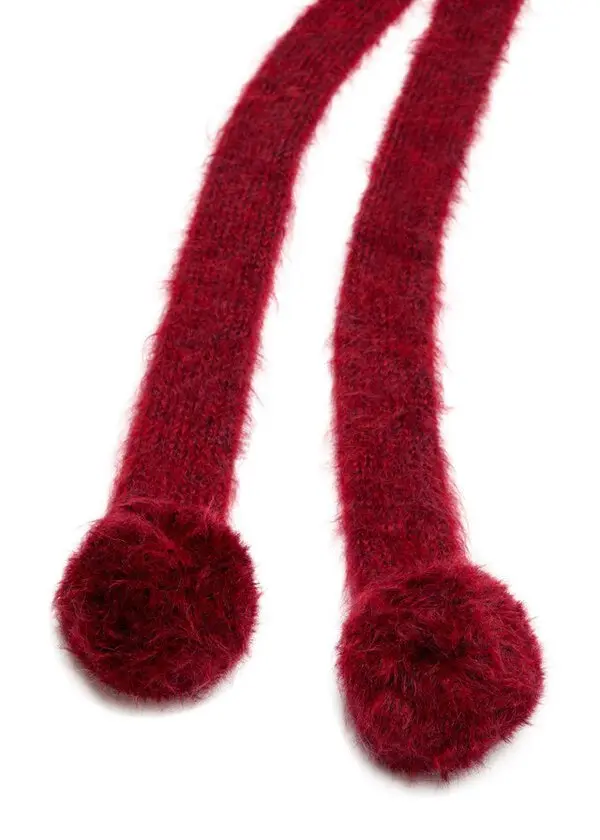 Acne Studios Pom-pom Brushed Mohair-blend Hood