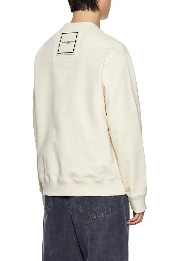 WOOYOUNGMI Round Collar Long Sleeve Sweater