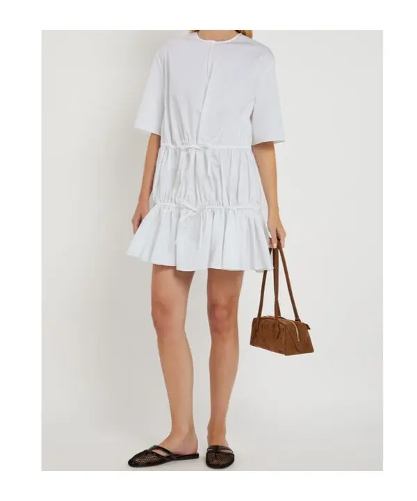 Alaïa Brushed Cotton-poplin Mini Dress