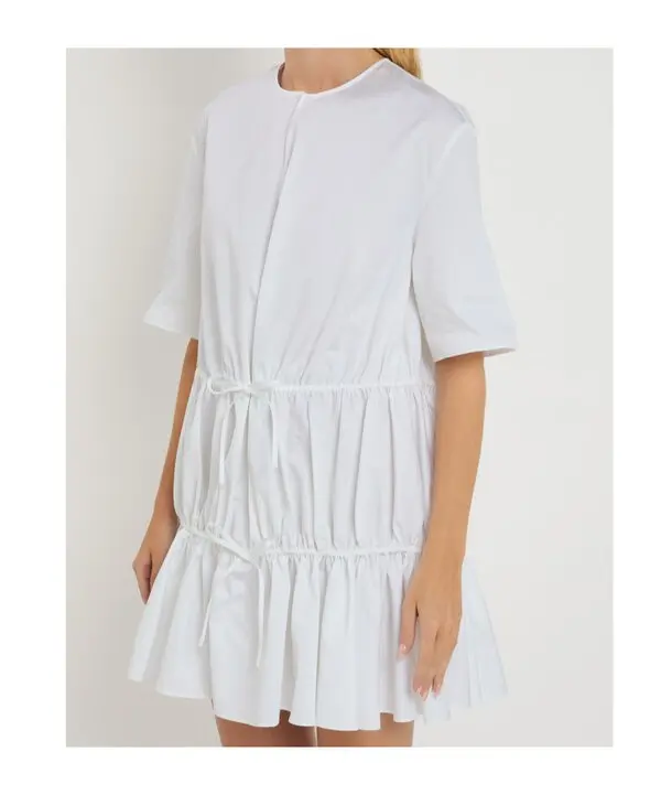 Alaïa Brushed Cotton-poplin Mini Dress