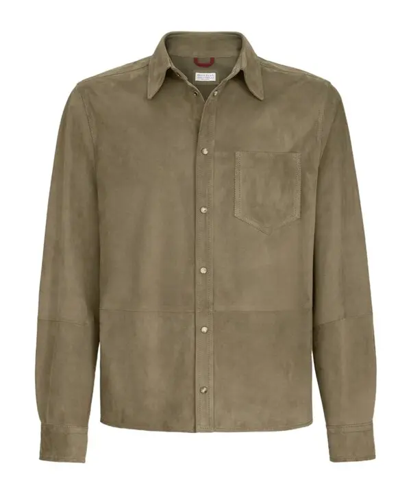 Brunello Cucinelli Suede Overshirt