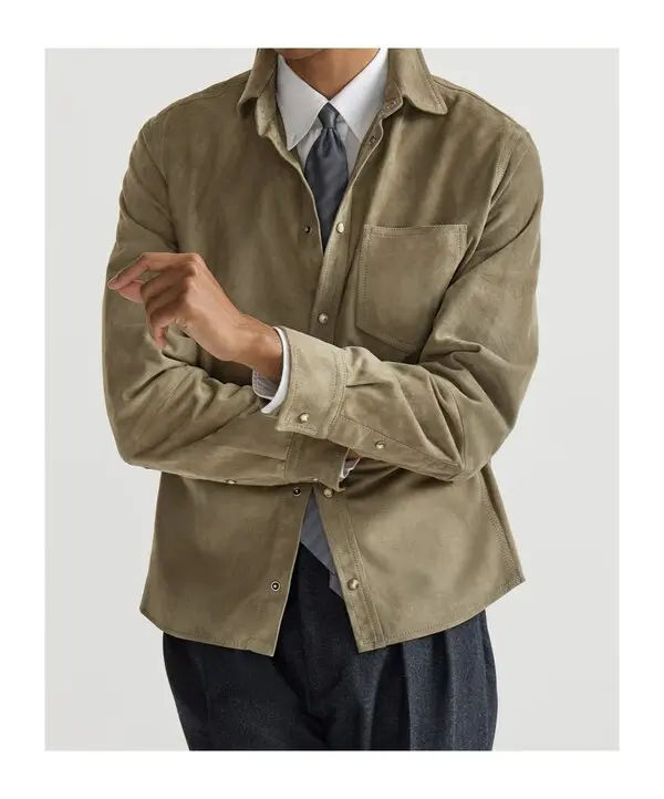 Brunello Cucinelli Suede Overshirt