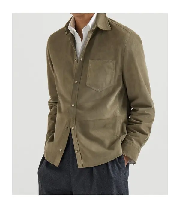Brunello Cucinelli Suede Overshirt