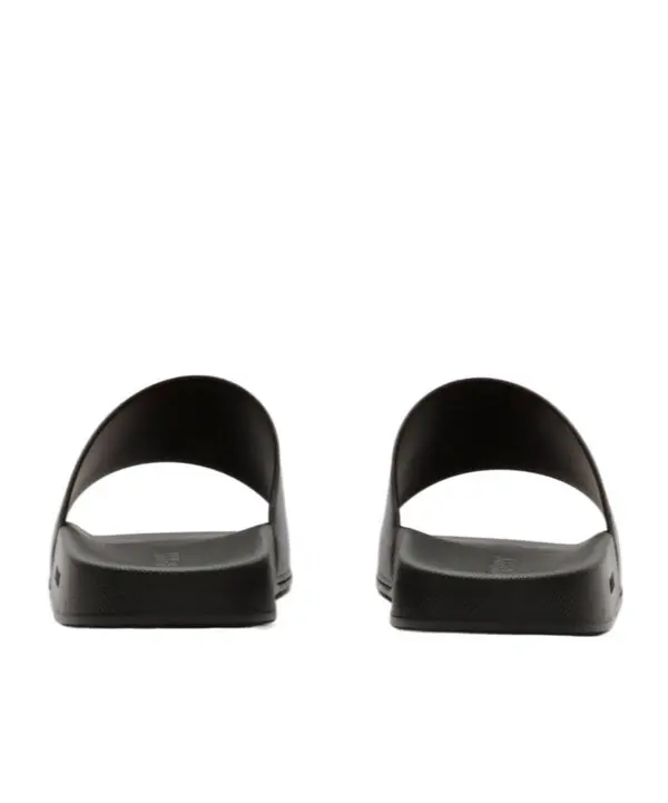 Burberry Check Slides - Dark Brown