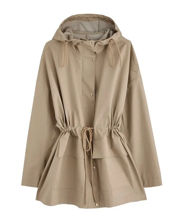 Moncler Gaillon Hooded Cotton-blend Poplin Parka - Nude