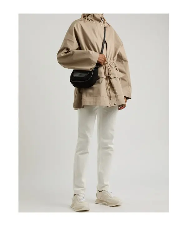 Moncler Gaillon Hooded Cotton-blend Poplin Parka - Nude