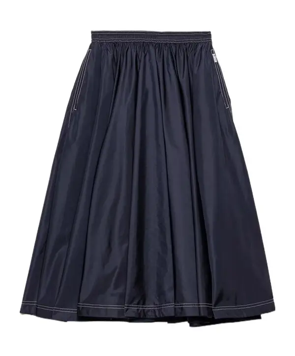Prada Light Re-nylon Full Skirt - Blue