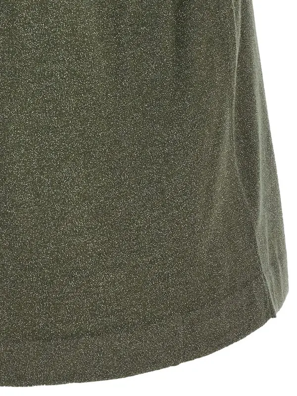 Brunello Cucinelli Sparkling Cashmere And Silk Lightweight Knit T-shirt - Origano