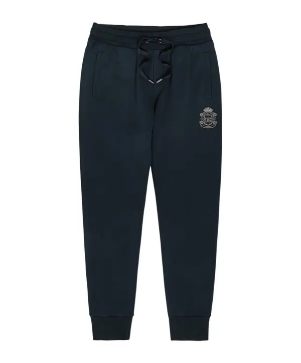 Dolce & Gabbana Logo-appliquéd Cotton Sweatpants