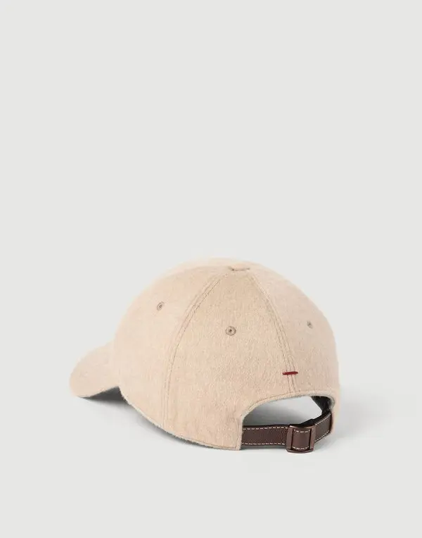 Brunello Cucinelli Cashmere And Alpaca Blend Baseball Cap - Beige