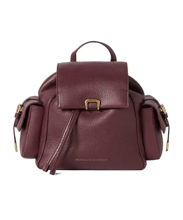 Brunello Cucinelli Sartorial Backpack - Deep Fuchsia
