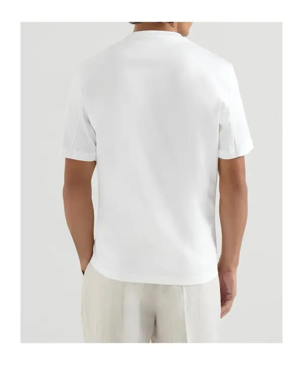 Brunello Cucinelli Cotton Jersey T-shirt With Piping