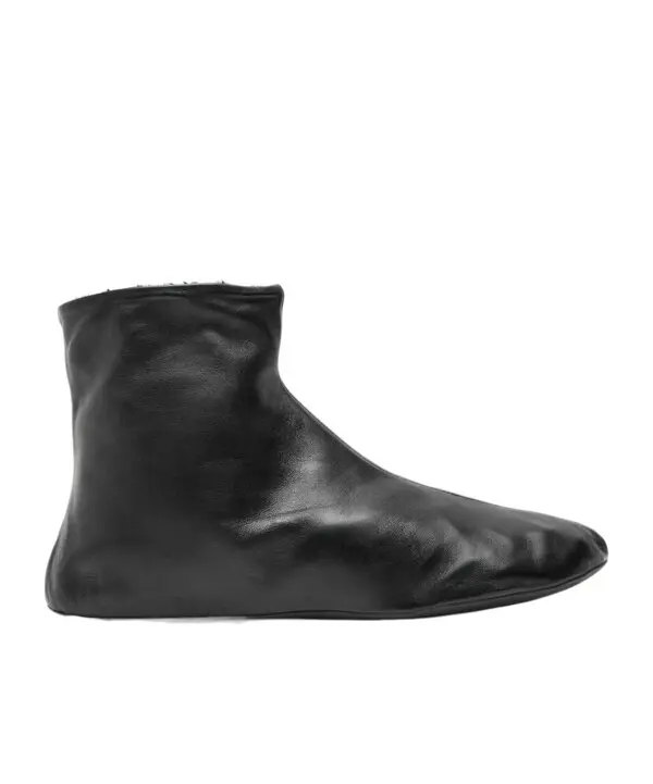 THE ROW Stella Shearling-lined Leather Ankle Boots