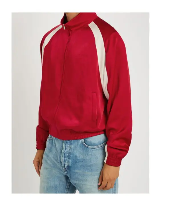 Saint Laurent Satin-crepe Track Jacket