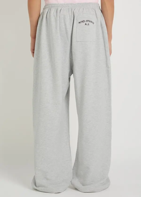 Acne Studios Logo-embroidered Cotton-blend Sweatpants