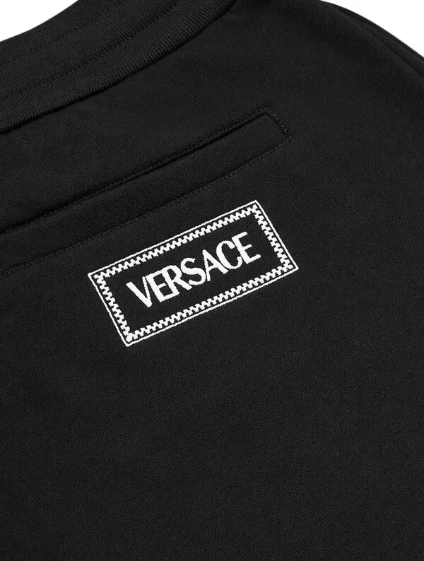 Versace Logo-embroidered Elasticated Waistband Track Pants