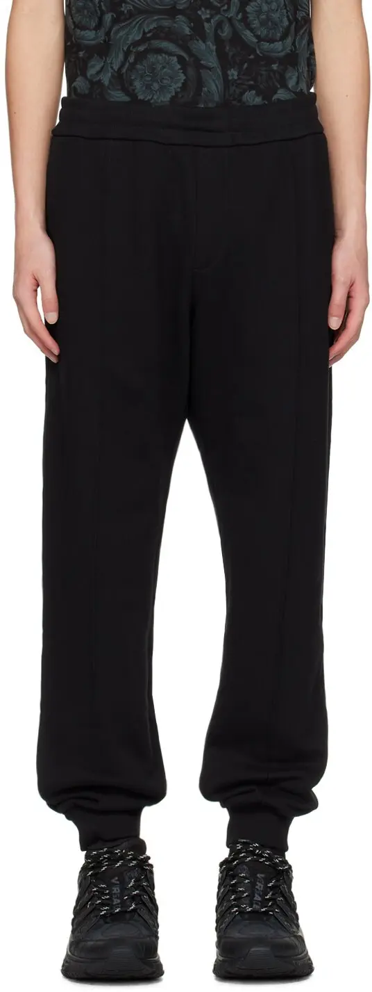 Versace Logo-embroidered Elasticated Waistband Track Pants