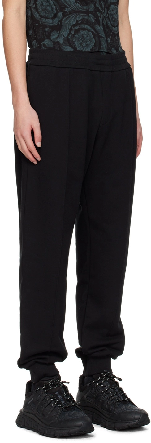 Versace Logo-embroidered Elasticated Waistband Track Pants