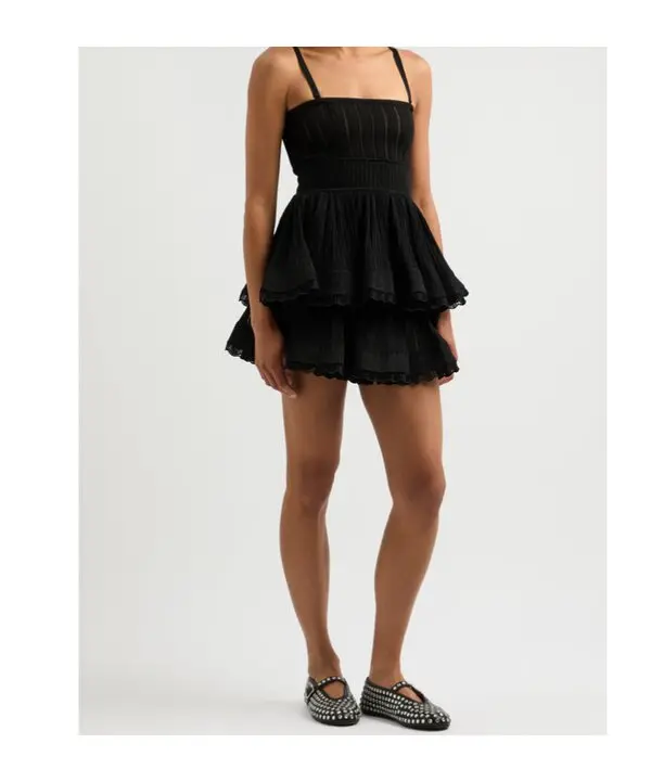Alaïa Crinoline Ribbed-knit Top