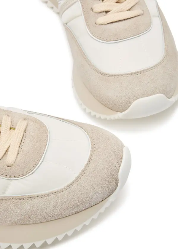 Moncler Pacey Panelled Suede Sneakers