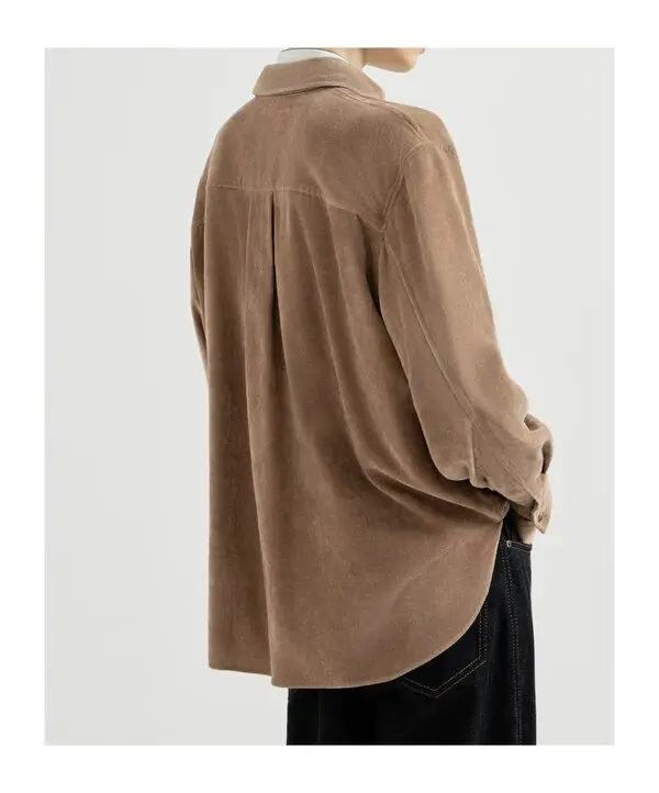 Brunello Cucinelli Button-down Corduroy Shirt - Cappuccino