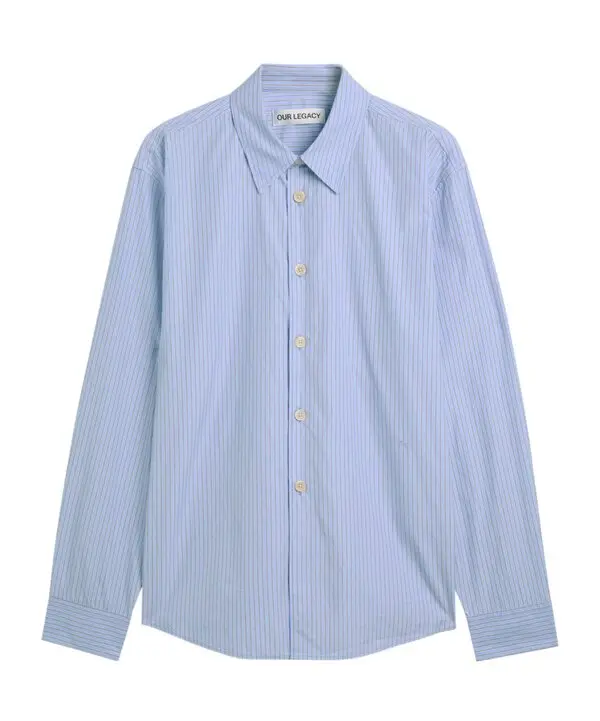 Our Legacy Beyond Pinstriped Cotton-poplin Shirt