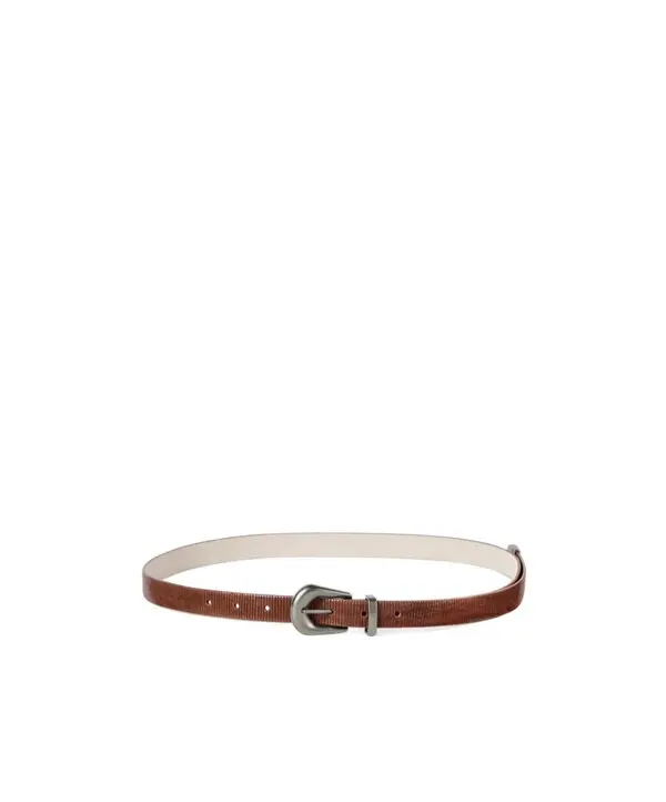 Brunello Cucinelli Carved Leather Belt