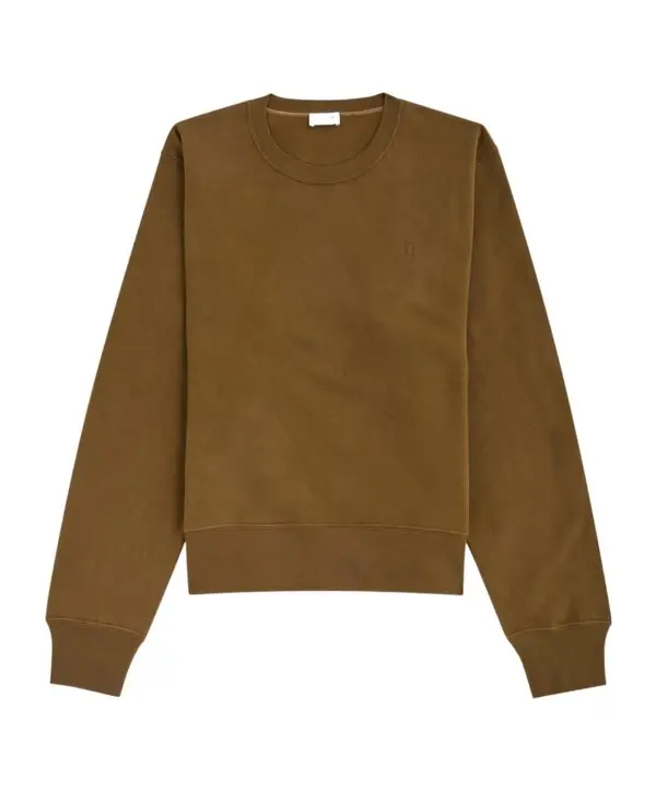 Saint Laurent Logo-embroidered Cotton Sweatshirt