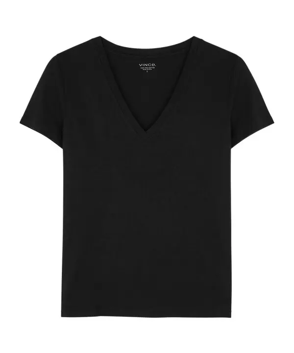 Vince Pima Cotton V-neck T-shirt