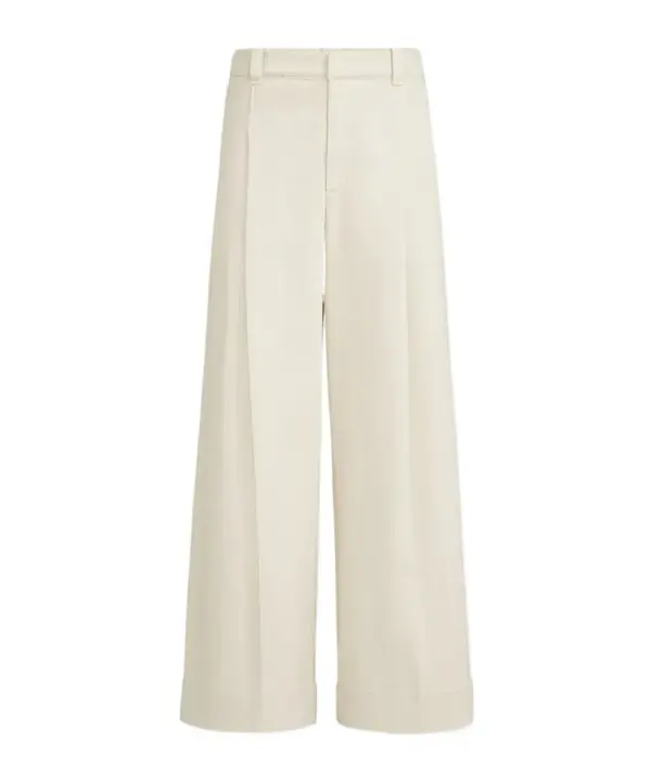 Brunello Cucinelli Pleated Trousers With Monili Detail