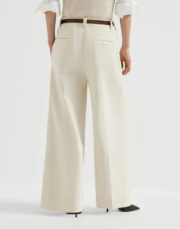 Brunello Cucinelli Pleated Trousers With Monili Detail