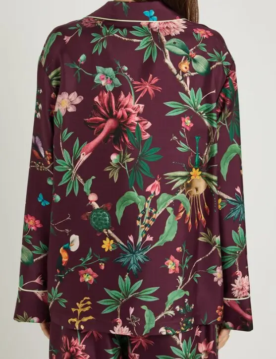 La DoubleJ Zooflora Printed Silk-twill Shirt