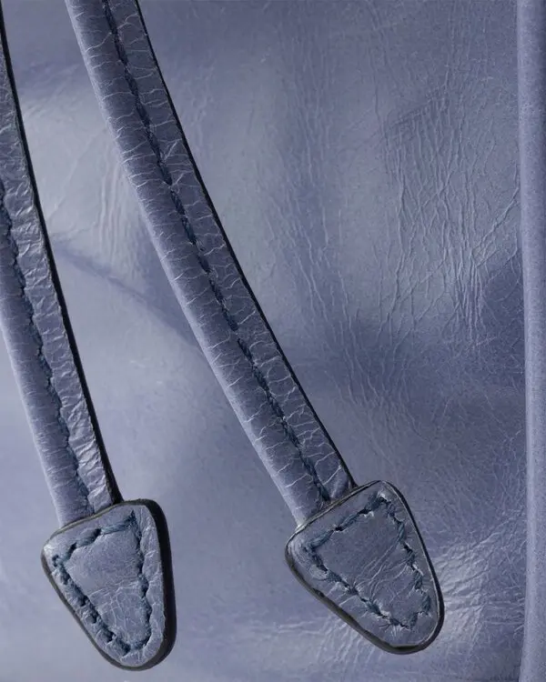 Prada Bonnie Large Leather Handbag - Aviation Blue