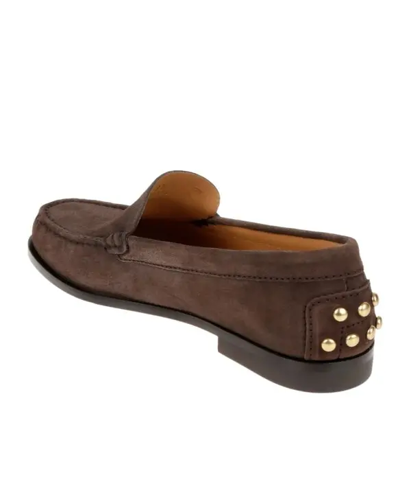 TOD'S Studded Loafers - Brown